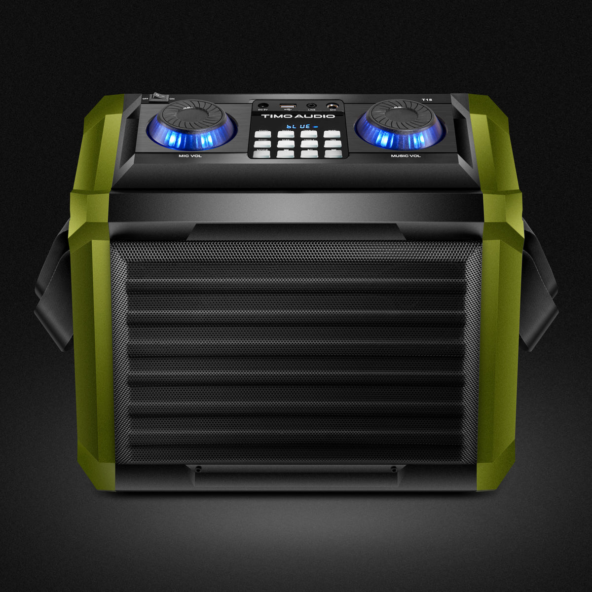 T18 Portable PA System with Removable Carrying Straps and 2 Wireless M ...